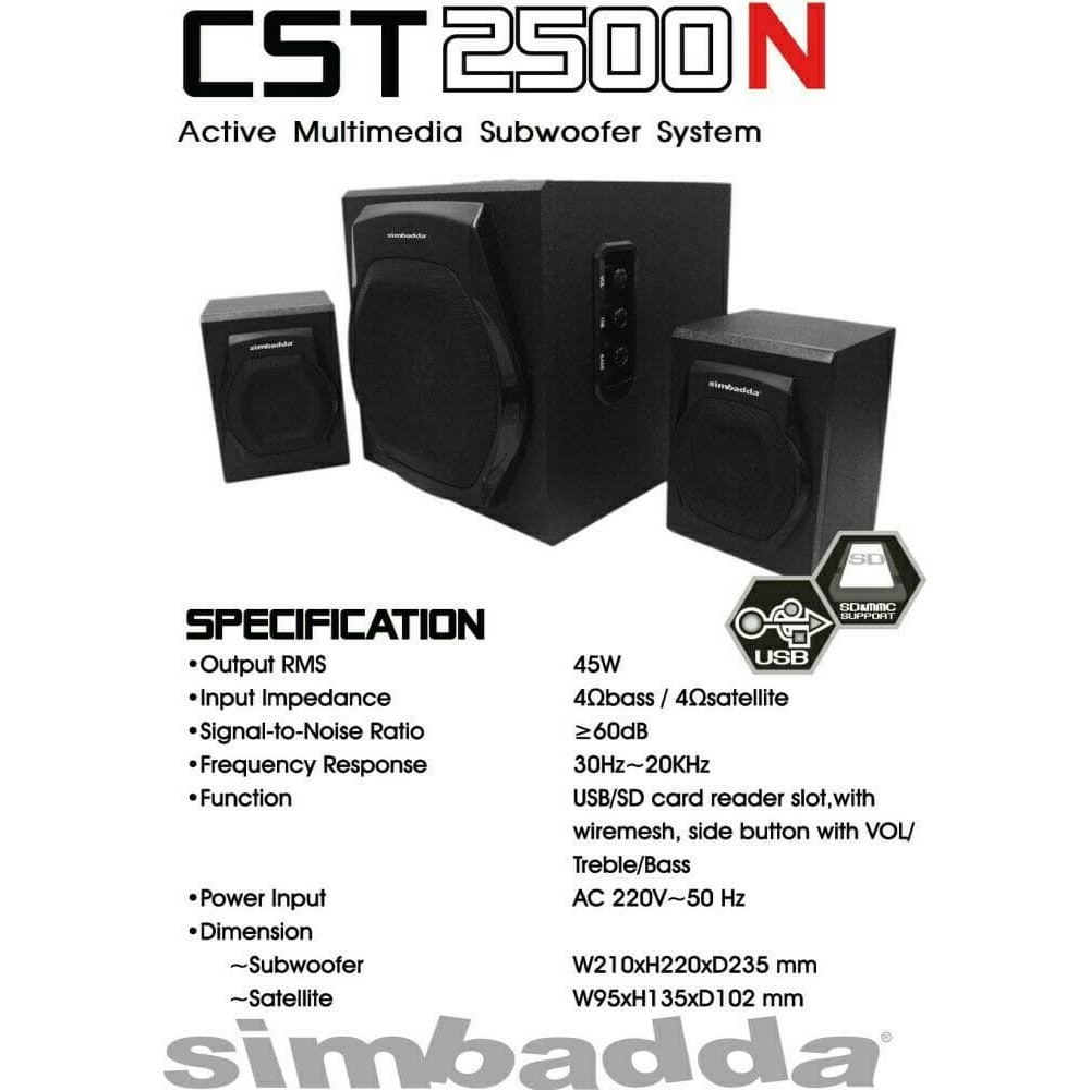 Jual Speaker Simbadda CST 2500N+ | Shopee Indonesia