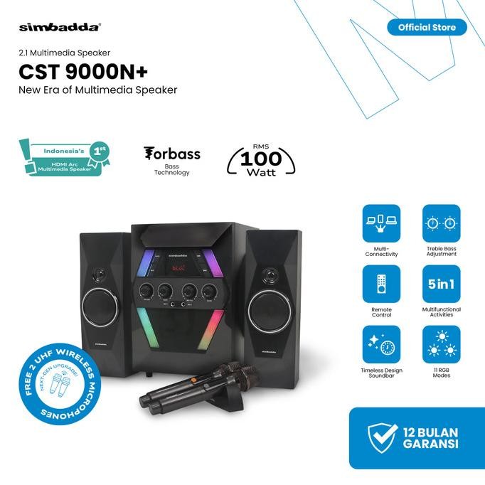 Jual Speaker Bluetooth Simbadda Cst 9000N+ Subwoofer Mega Bass Karaoke ...
