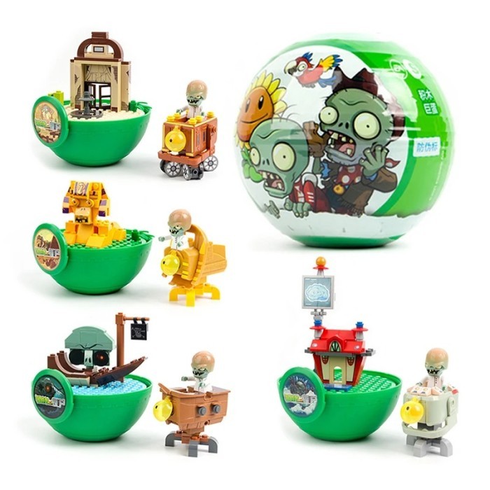 Jual Ready OHSOME Plants vs Zombies Surprise Egg Blind Box / Mainan ...