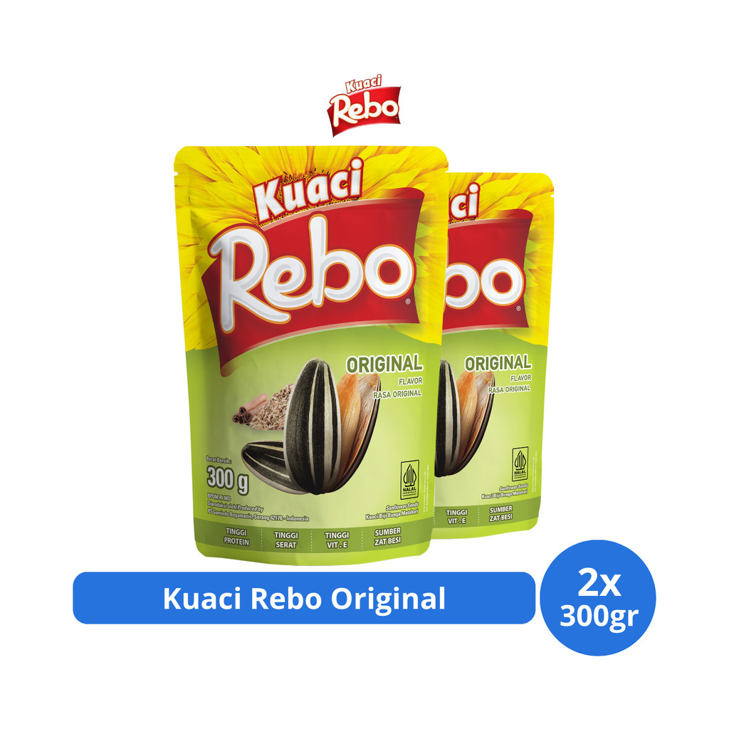 Jual Kuaci Rebo Original 300gr x 2 pcs | Shopee Indonesia
