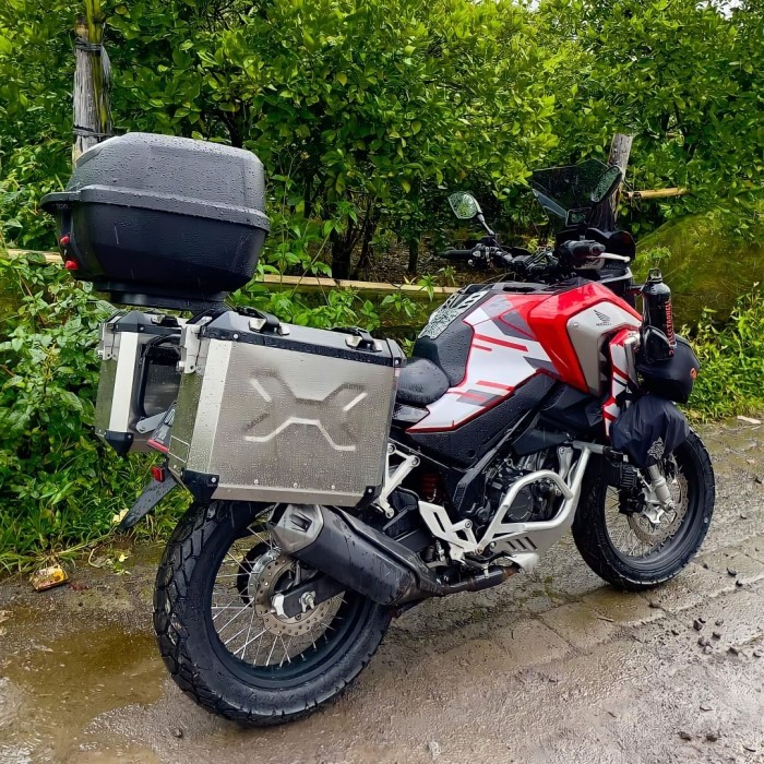 Jual Side - Box Samping Motor Badak Hitam Alumunium Pannier 27Liter ...