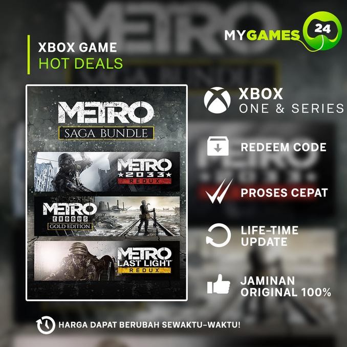 Jual Ready Metro Exodus Saga Bundle Xbox One Series X|S Redeem E Game ...
