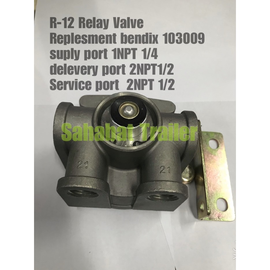 Jual PROMO! R12 RELAY VALVE BENDIX REPLESMENT NO 103009 BUNTUT TRAILER ...