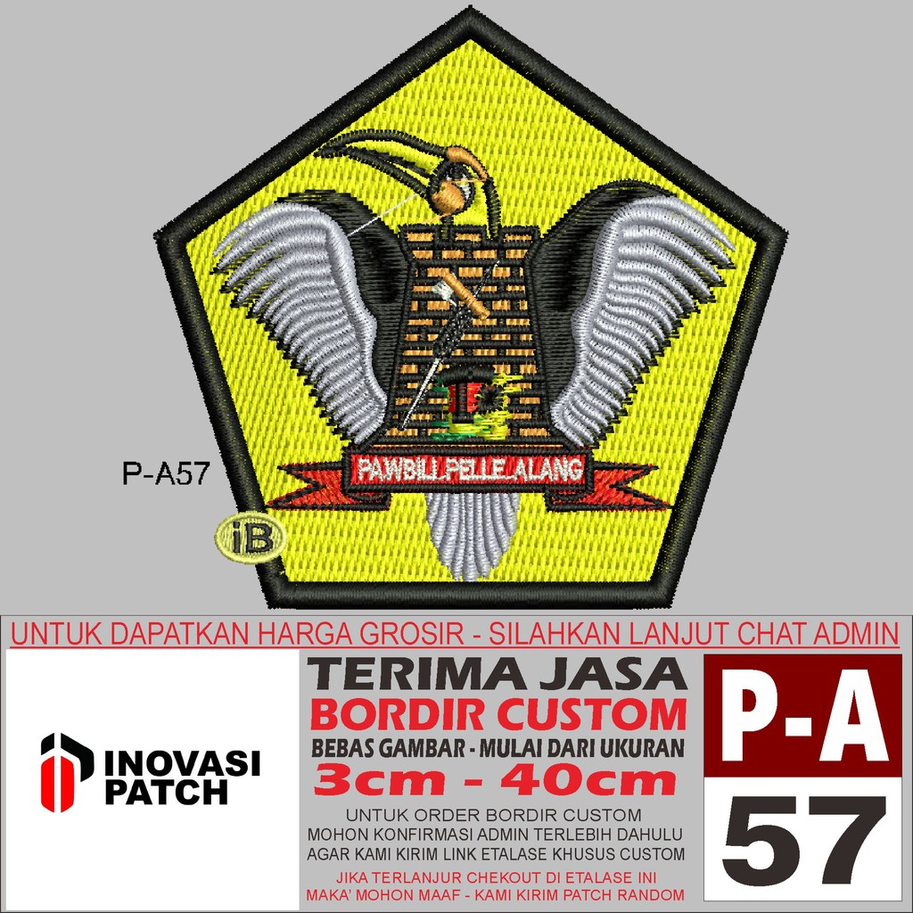Jual INOVASI PATCH BORDIR LOGO P-A57 Kodam Jaya Denzipur 13 Combat ...