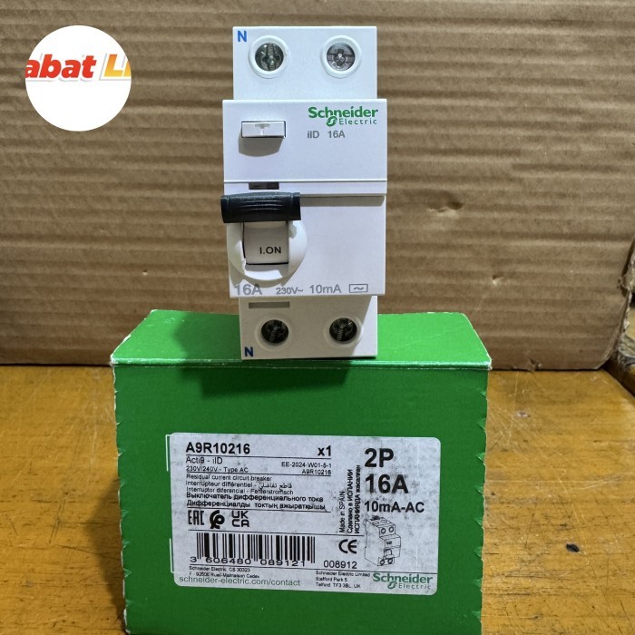 Jual ELCB RCCB IID 2P 16A 10mA SCHNEIDER A9R10216 | Shopee Indonesia