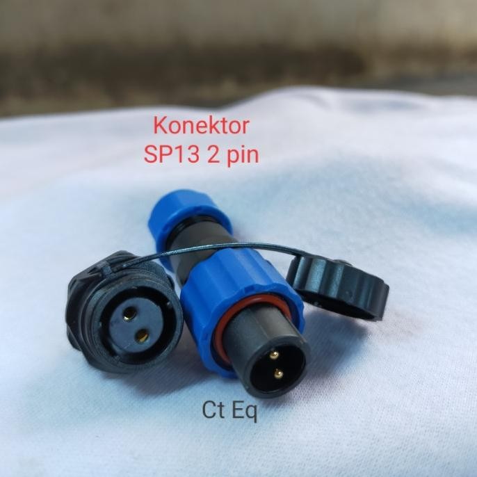 Jual Konektor SP13 2 Pin Plug n Socket IP68 Panel Mount konektor Steker ...