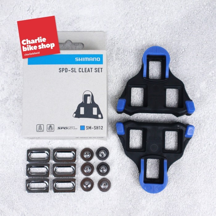Jual Pedal Cleat Roadbike SHIMANO SM-SH12 Blue Biru Cleat 1 derajat | Shopee Indonesia