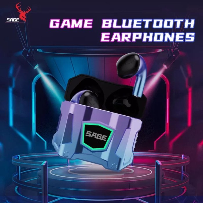 Jual ORI TWS SAGE G05 Headset Bluetooth gaming kabel type - c Headphone ...