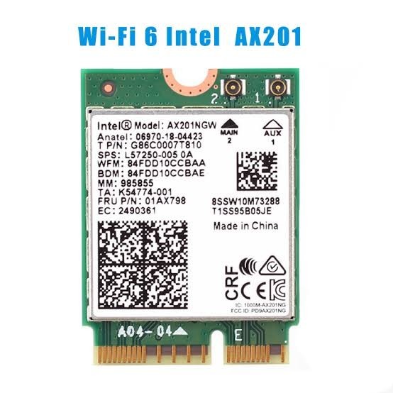 Jual NEW Wifi Card Wireless Intel 6 AX201 802.11AX Bluetooth 5.1 NGFF ...