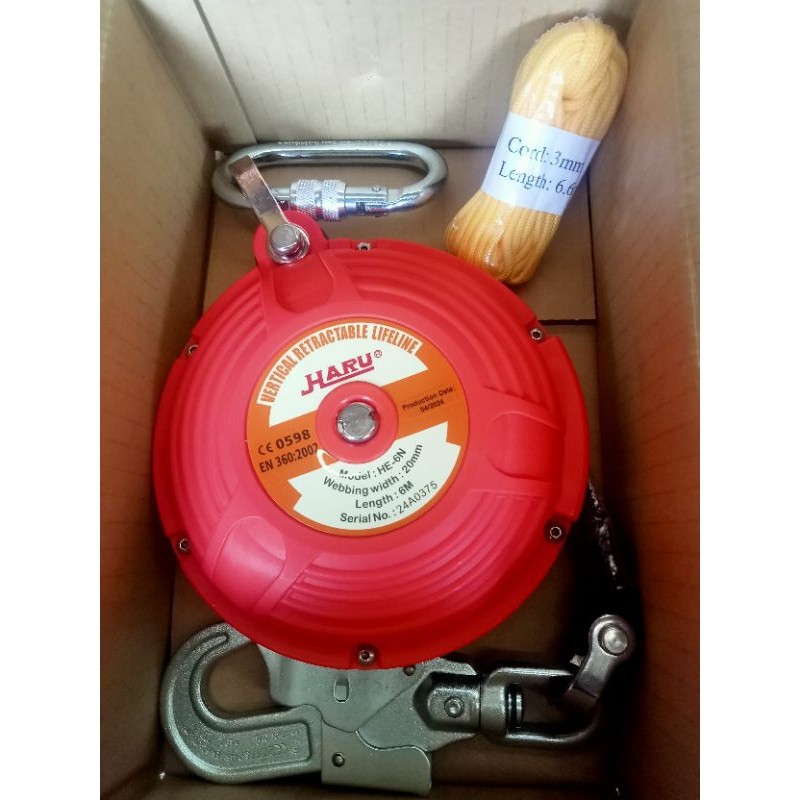 Jual Fall protector / Fall arrester / Retractable lifeline Haru HE 6N ...
