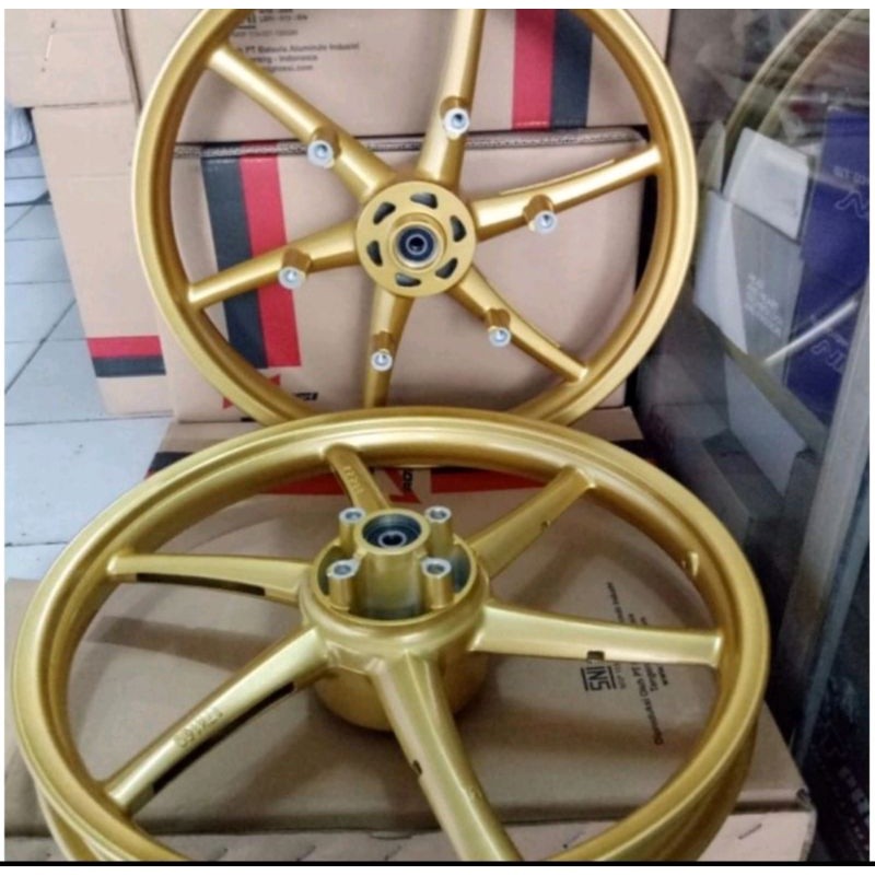 Jual VELG RACING SET SATRIA FU 150 DAN SONIC 150 SANCA MODEL RCB UKURAN ...