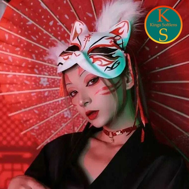 Jual ,,,,,,,] Topeng Anime Cosplay Kitsune Bunkasai Topeng Jepang ...