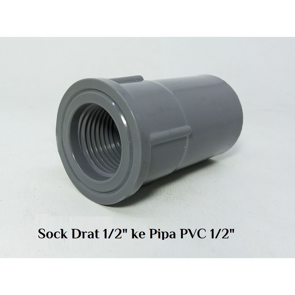 Jual Sock drat dalam 1/2” Pipa Air PVC faucet socket PVC | Shopee Indonesia