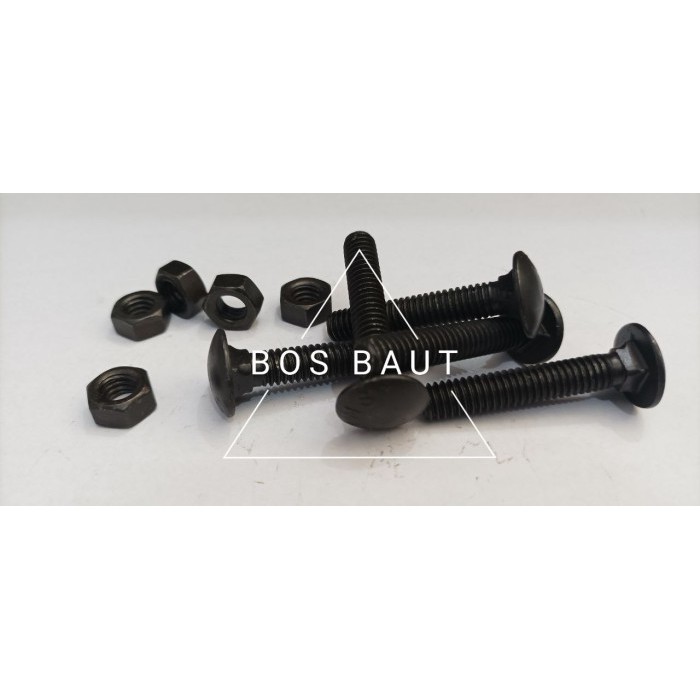 Jual BAUT MUR CB 5/16 X 1-3/4 HITAM / BAUT PAYUNG / BAUT BEMPER | Shopee Indonesia
