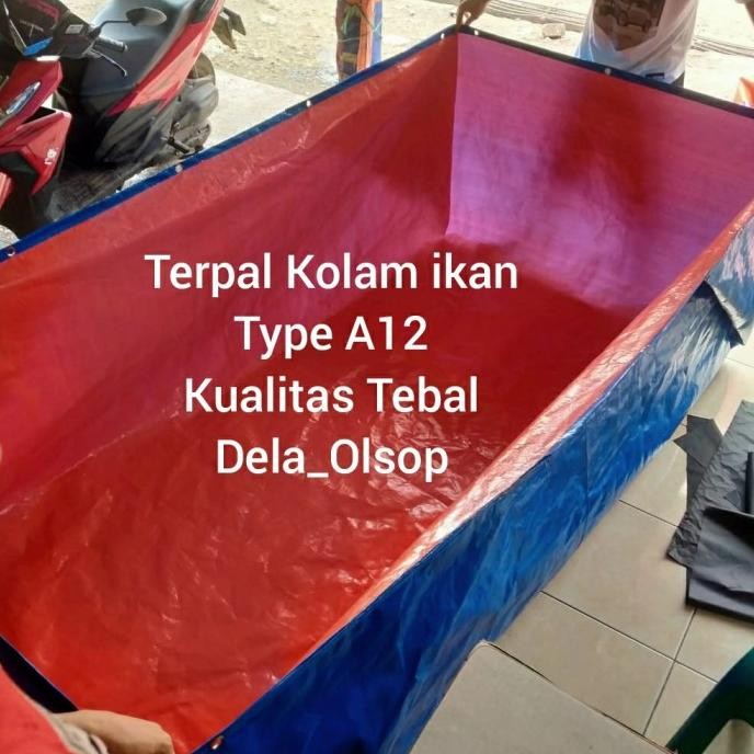 Jual Racun Shopee Terpal Kolam Ikan Type A12 Ukuran P 250 Cm L 100 Cm T ...