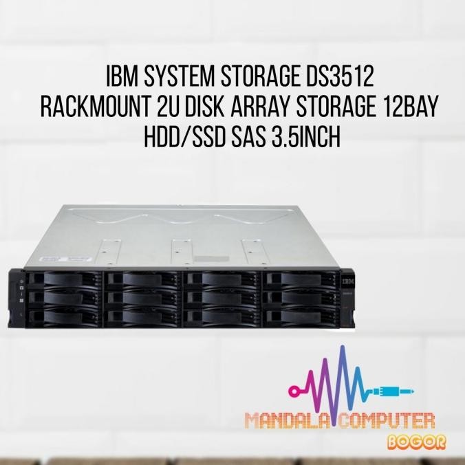 Jual IBM System Storage DS3512 Rackmount 2U Disk Array Storage12BayHdd/ssdSAS3.5Inch Dual ...