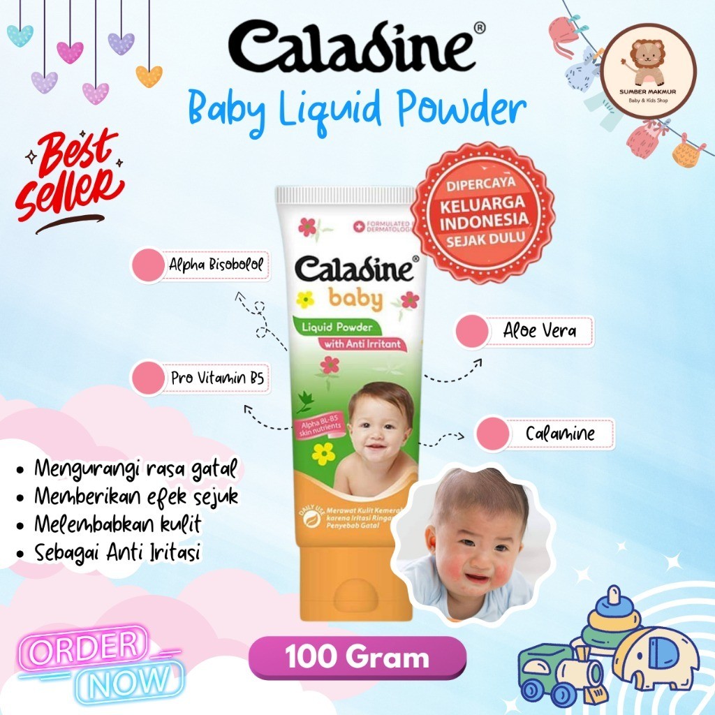Jual PENAWARAN MENARIK! CALADINE BABY LIQUID POWDER WITH ANTI IRRITANT ...