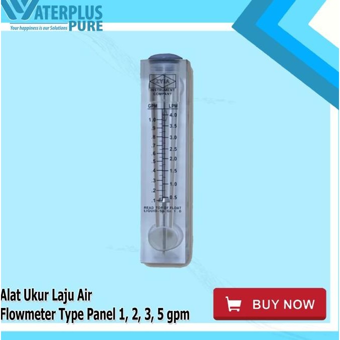 Jual ALAT UKUR LAJU AIR | FLOWMETER TYPE PANEL 1, 2, 3, 5 GPM ORIGINAL DAN TERPERCAYA | Shopee ...