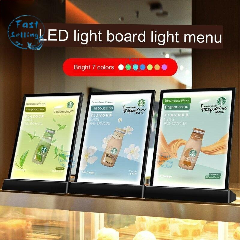 Jual Kotak Lampu Pemesanan Bar Kartu Tampilan Menu Bercahaya Daftar Harga Papan Reklame Papan ...
