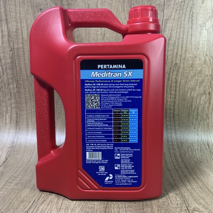 Jual Oli Mesin Diesel Meditran SX 15W-40 4 Liter - Oli Pemina Original | Shopee Indonesia