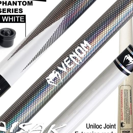 Jual Venom Phantom White Cue Phw - Uniloc Extension Bumper Sti Billiard ...