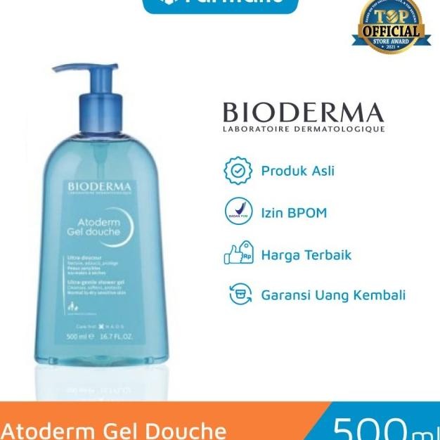 Jual Bioderma Atoderm Gel Douche 500 ml - Sabun Kulit Kering dan ...