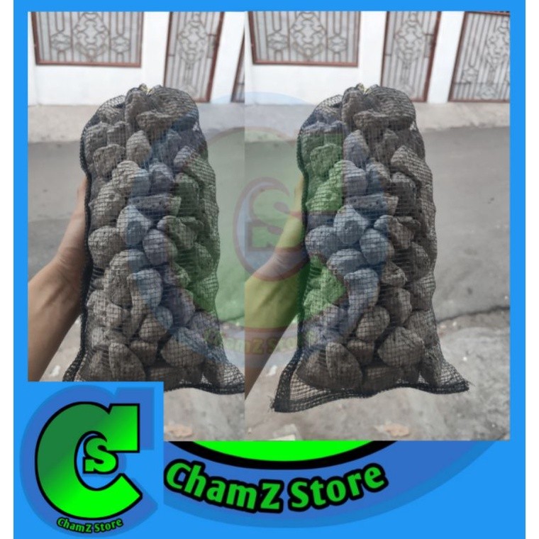 Jual MURAH BATU APUNG MEDIA FILTER KOLAM PLUS WARING 1KG / BATU APUNG ...