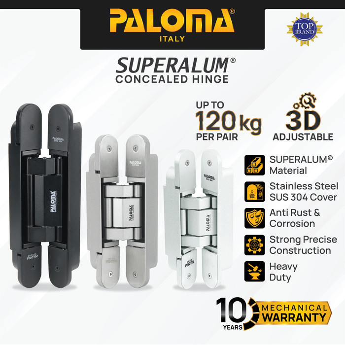 Jual PALOMA ENGSEL TANAM INVISIBLE CONCEALED HINGE PINTU JENDELA IHP 81 ...
