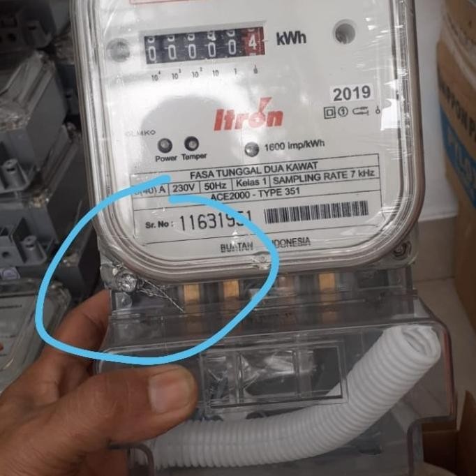 Jual BEBAS ONGKIR - NEW kWh Meter PLN BARU SEGEL SEMI DIGITAL Meteran ...