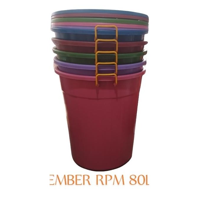 Jual EMBER PLASTIK 80 LITER RPM / TONG AIR 80 LITER WARNA / EMBER KAMAR ...