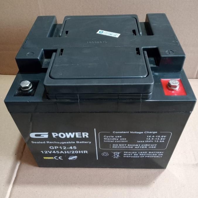 Jual Battery Vrla G Power 12 Volt 45 Ah. Tn 12-45 Original Vietnam New ...