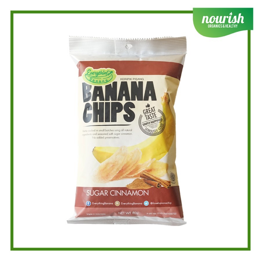 Jual Everything Banana Chips Sugar Cinnamon 80gr | Shopee Indonesia