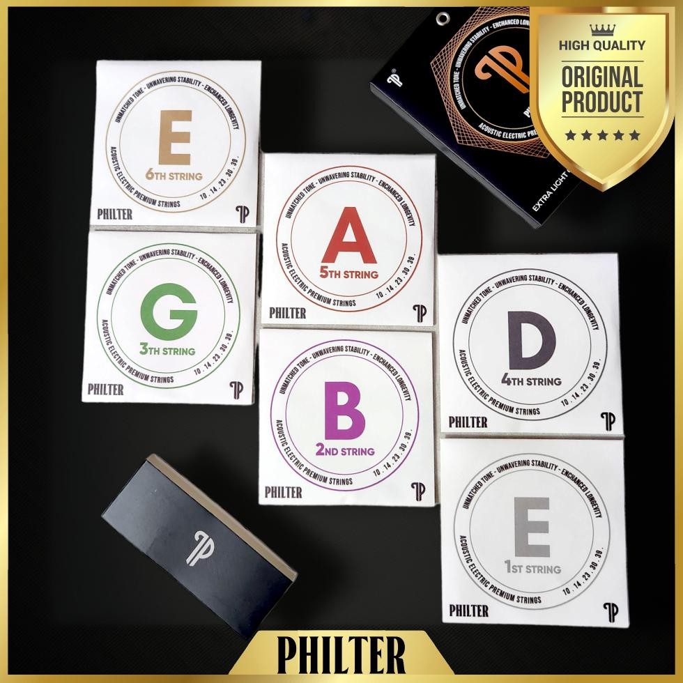 Jual SPECIAL Senar Gitar Akustik String Philter SLX Extra Coated ...