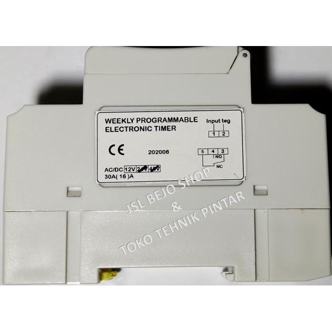 Jual 12 V Dc Din Rail Digital Programmable Timer Switch Model Mcb ...