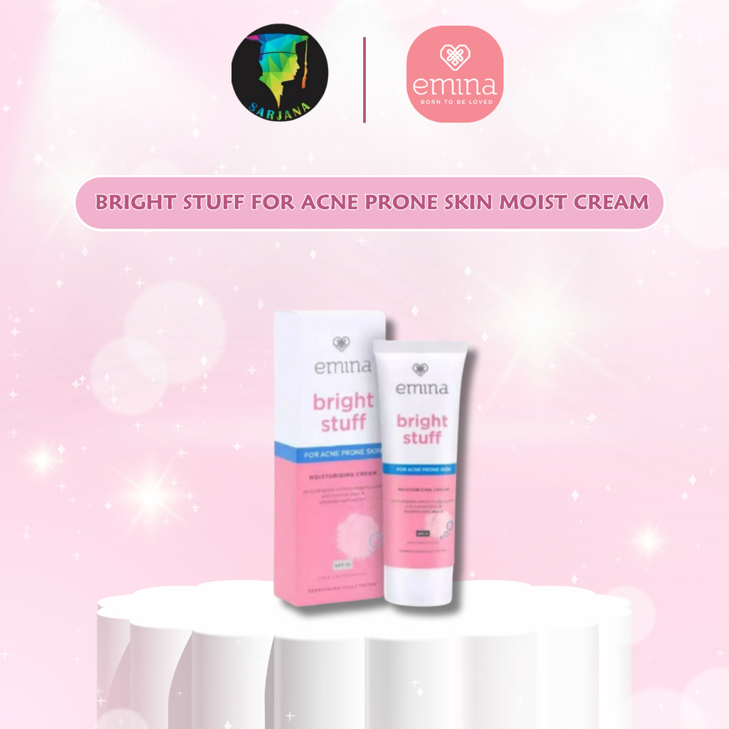Jual Emina Bright Stuff for Acne Prone Skin Moisturizing Cream 20 mL ...
