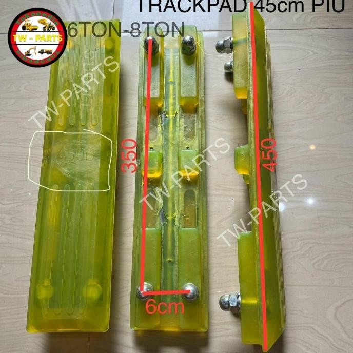Jual RUBBER KARET TRACK PAD TRACKPAD EXCAVATOR 7TON 8TON PANJANG PAPAN ...
