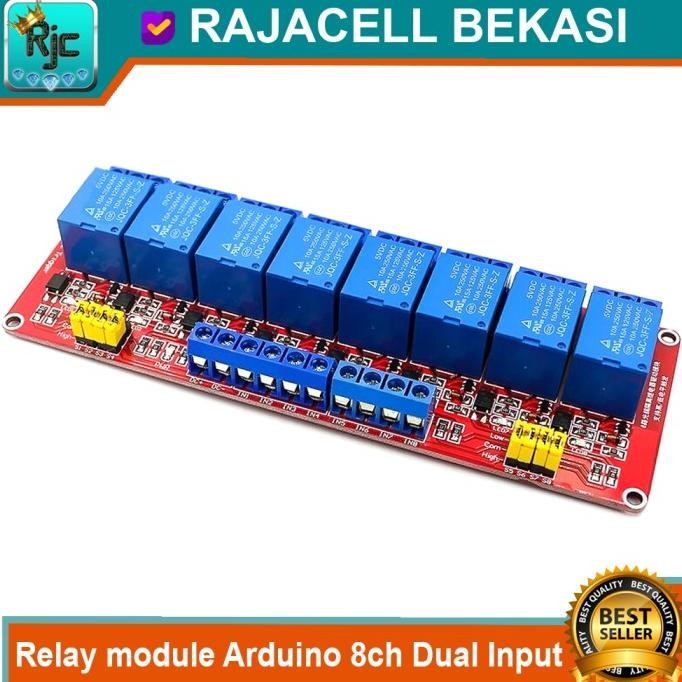 Jual Relay Module Arduino 8Ch Dual Input Bisa High Dan Low Active ...