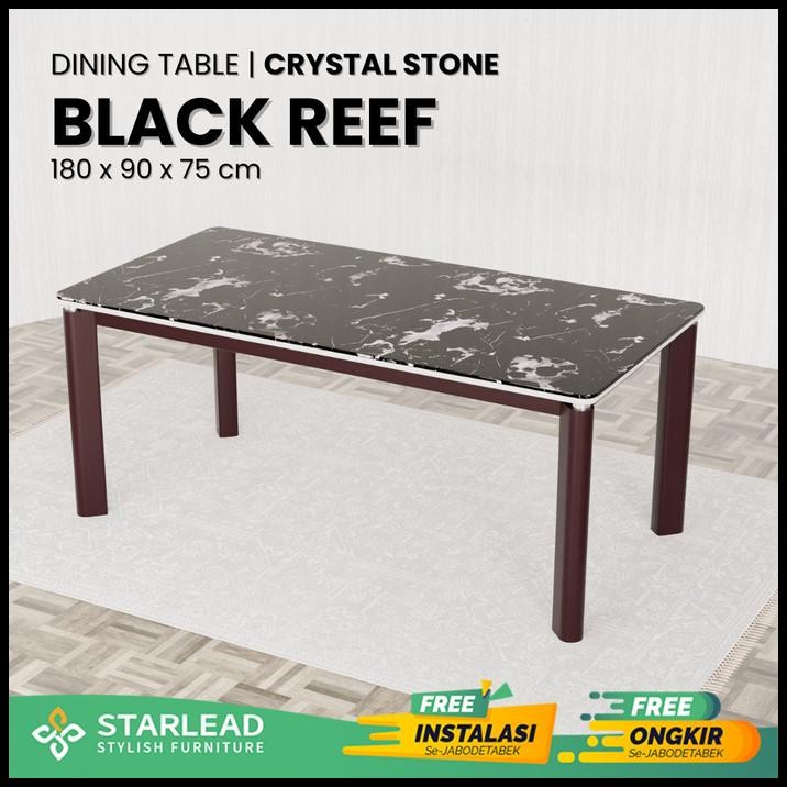 Jual Starlead Meja Makan Batu Marbel Minimalis - Marble Dining Table ...