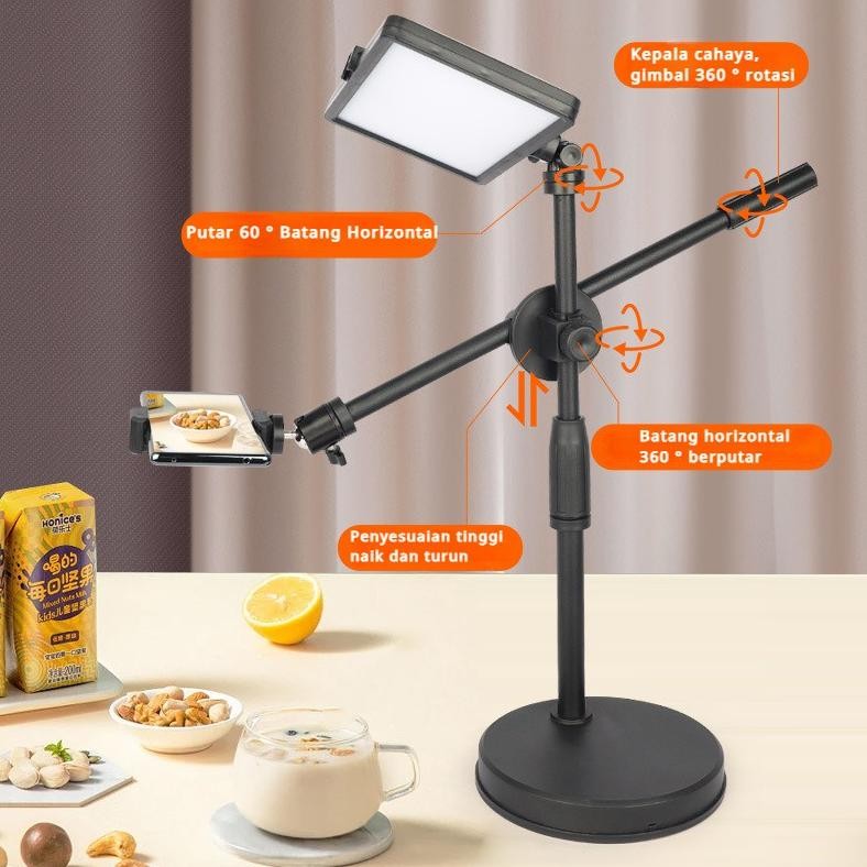 Jual Io-98 CodLampu Foto Produk Studio Fotografi Light Fill Light Tripod Led Lampu Stand Holder ...