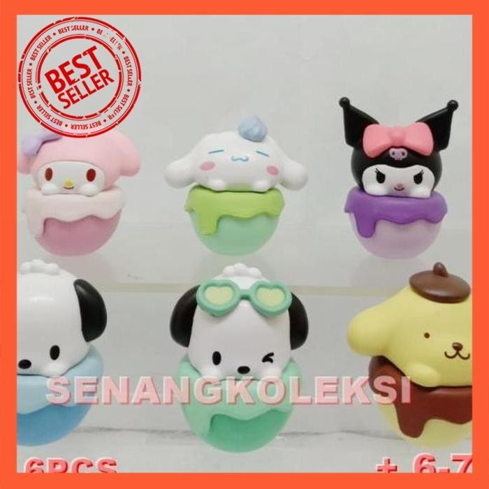 Jual | SNK | FIGURE SANRIO MOETH KUROMI MY MELODY POM POM PURIN CINNAMOROLL SET 6 | Shopee Indonesia