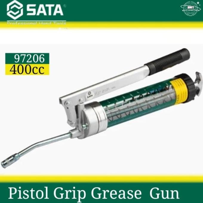 Jual Sata Pompa Minyak Gemuk 97206 - Clear Tube Grip Grease Gun 400Cc ...
