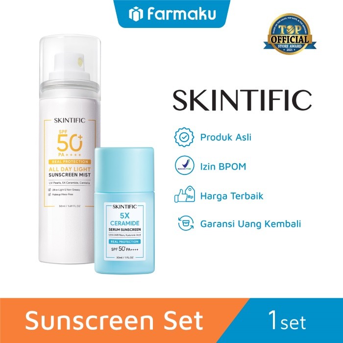 Jual Skintific Must Have Sunscreen Set (Sunscreen & Serum) | Shopee ...