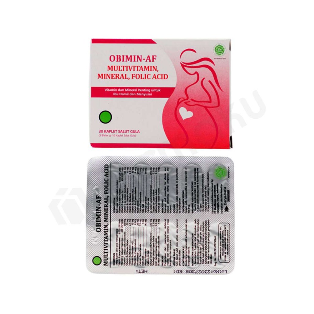 Jual Obimin-Af Strip 10 Tablet | Shopee Indonesia
