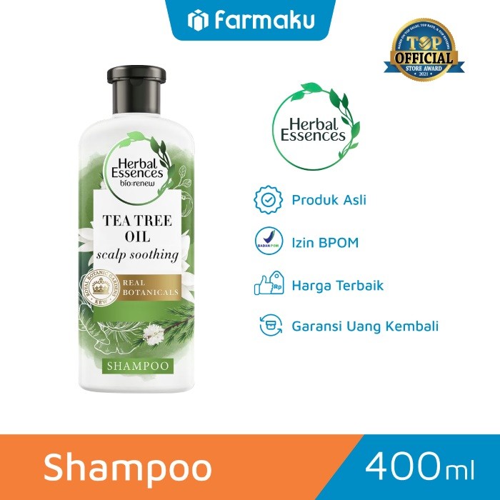 Jual Herbal Essences Tea Tree Oil Scalp Soothing Shampoo 400 ml | Shopee Indonesia