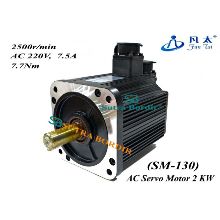 Jual AC servo motor 2KW tipe SM130 2000watt 7.7Nm motor SM-130 china BARU motor china SM-130 ...