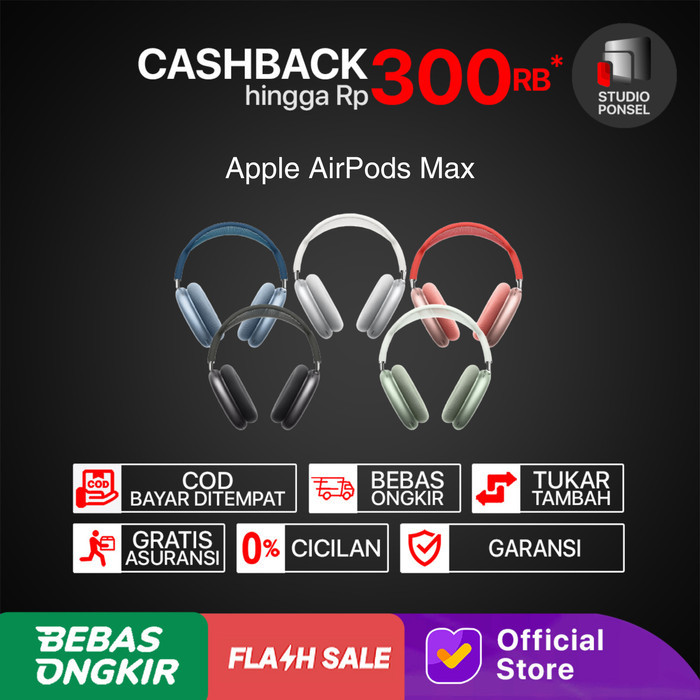 Jual Apple Airpod Max / Airpods Max White Black Red Green Blue Resmi ...