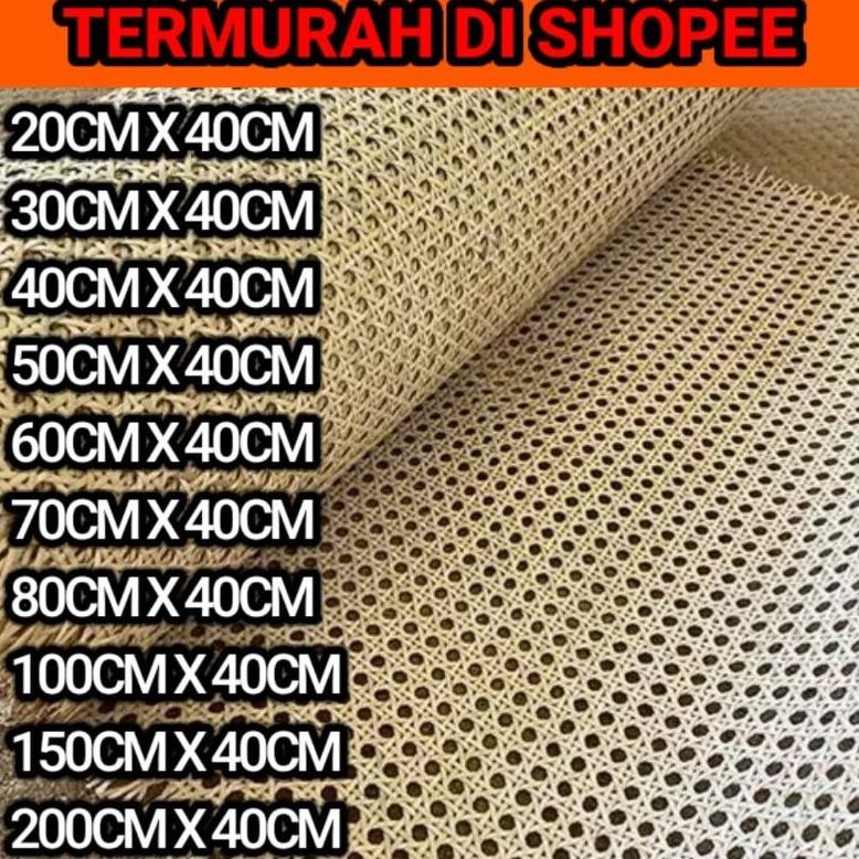 Jual Premium Rotan Anyaman Lembaran Anyaman Rotan Alami / Webbing Rotan ...