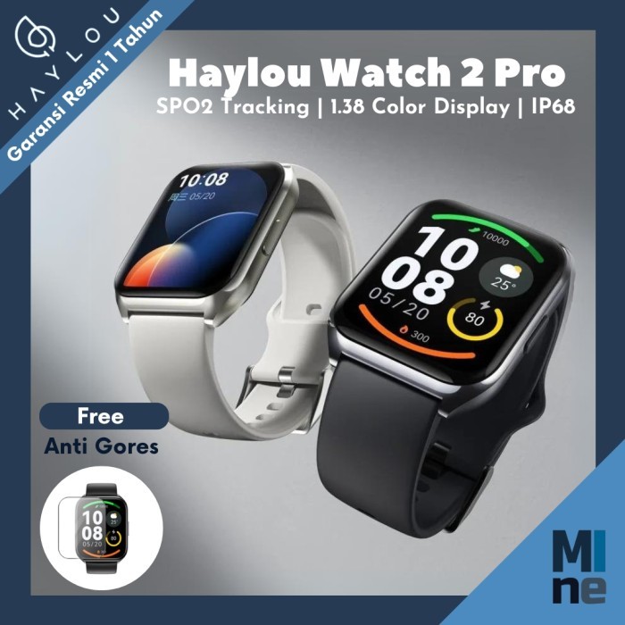 Jual Produk Ready Haylou Smart Watch 2 Pro SpO2 1.85 Inch Bezel IP68 ...