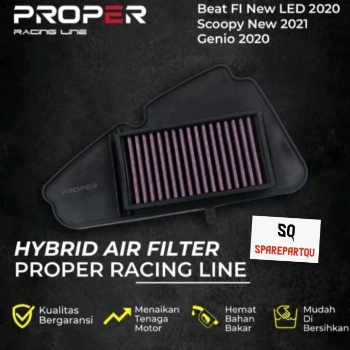 Jual Filter Udara Hybrid Proper Racing Genio New Beat Scoopy Esp 2020 ...