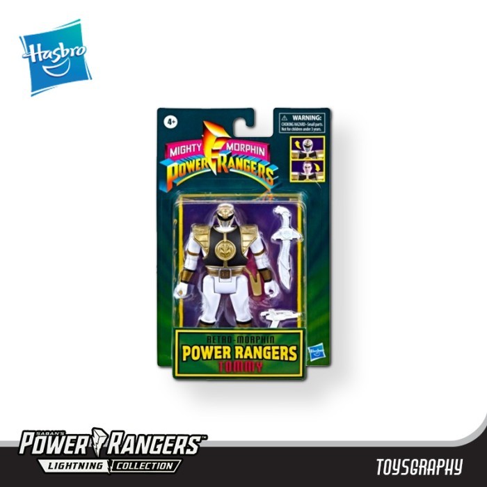 Jual Power Rangers RETRO MORPHIN WHITE Ranger Tommy Auto Morphin ...
